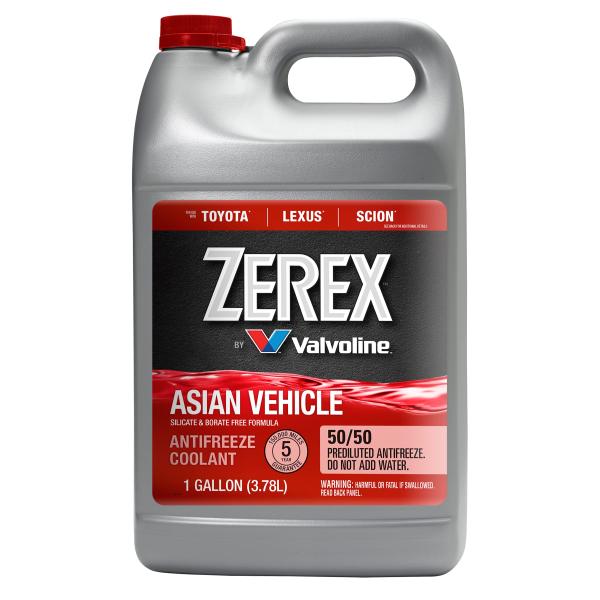 商品名: Zerex G-05 不凍液/冷却液 すぐに使用可能 1 Gallon 675130 Zerex Asian Vehicle Red Silicate and Borate Free 50/50 Prediluted Ready-...