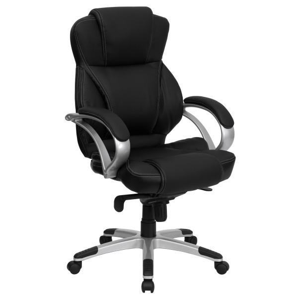 商品名: Flash Furniture High Back Black LeatherSoft Contemporary Executive Swivel Ergonomic Office Chair, BIFMA Certified 1...