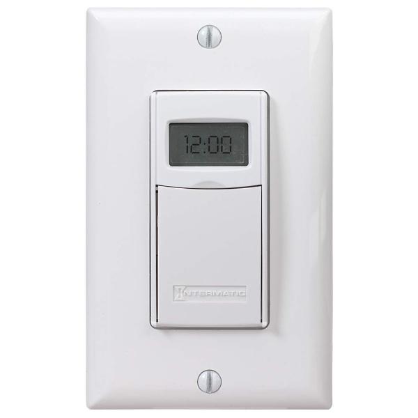 商品名: Intermatic EI600WC Decorator Digital In-Wall 7-Day Astronomic Timer, White Intermatic [並行輸入品] Intermatic EI600WC De...