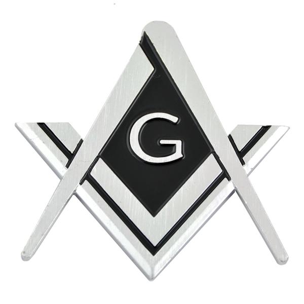 商品名:  Square &amp; Compass ABS Plastic Masonic Auto Emblem - [Chrome][3'' Tall]ブランド: The Masonic Exchange商品サイズ: 3" Tall高...