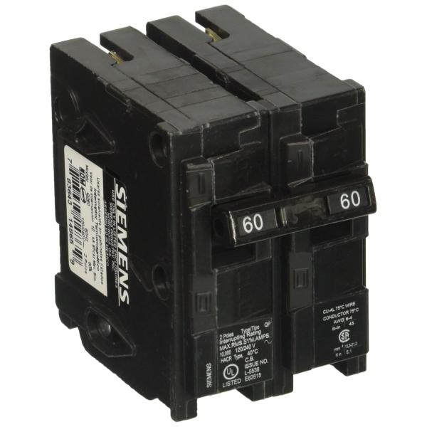 商品名:  Circuit Breaker, Double Pole, 60-Amp, 240-Voltブランド: SIEMENS高さ: 12cm横幅: 11cm奥行: 7cm重量: 259g商品番号: 海外の輸入品ショップ-世界中の様々な...