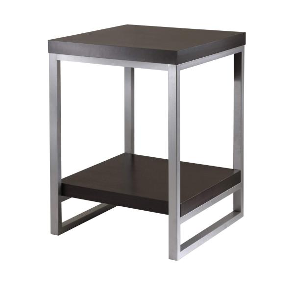 商品名: Jared End Table, Enamel Steel Tube Winsome Wood Jared End Table, Espresso Finish, 18 inchesブランド: Winsome Trading In...