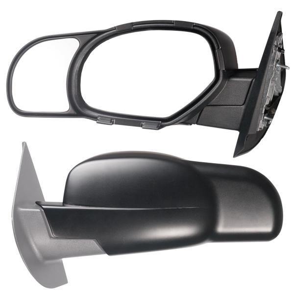 商品名: フィットシステム80900シボレー/ GMC/キャデラック牽引ミラー、ペア K SOURCE Snap &amp; Zap 80900 Custom Fit Towing Mirror for 2007-2014 Escalade...