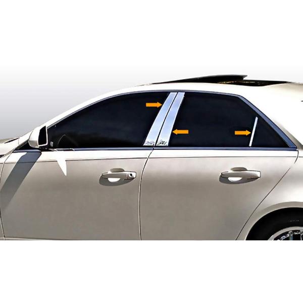 商品名: MaxMate PT Parent 2008-2013 キャデラック CTS Pillar Post Trim 6PC PP-6CA113 Made in USA! Compatible with 2008-2013 Cadill...