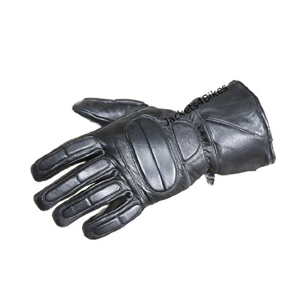 商品名: オートバイバイカープレミアムレザーサーマルフルグローブ ブラック S Men’s Winter Gauntlet Motorcycle Gloves, 100% Natural Sheep Leather, Thinsulate ...