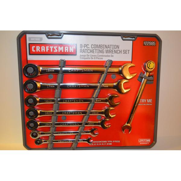 商品名: Craftsman 8 pc Metric Combination Ratcheting Wrench Set, # 22985 by Craftsman Craftsman 8 pc Metric Combination Rat...