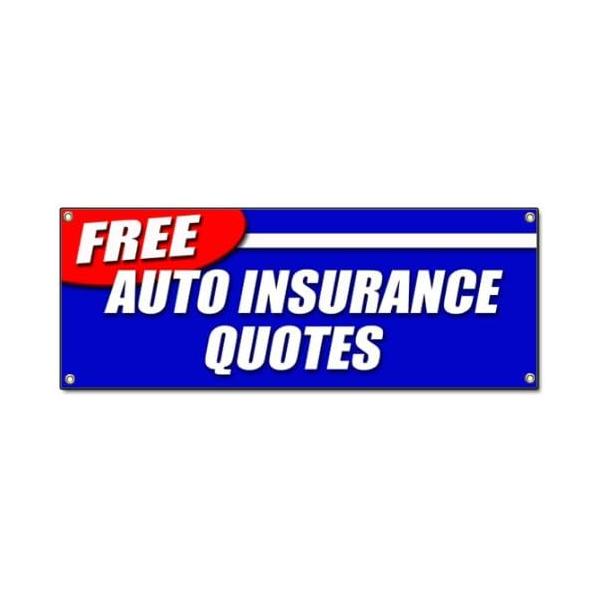 商品名無料自動保険引用符バナーSign Car Motorcycle Homeowner Geico保存 18''x48""Free AUTO Insurance Quotes Banner Sign car Motorcycle home...