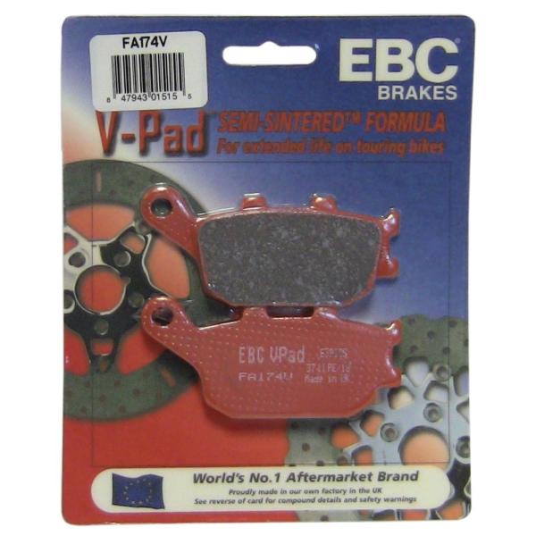 商品名: BRAKEPAD SEMISNTRD FA174V EBC Brakes FA174V Semi Sintered Disc Brake Padブランド: EBC高さ: 17cm横幅: 14cm奥行: 2cm重量: 213g商品番...
