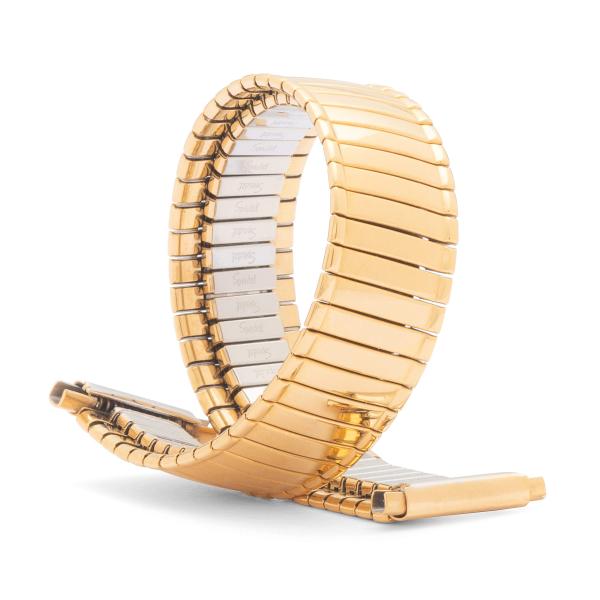 商品名: Speidel レディース Twist-O-Flex 拡張交換用時計バンド シルバーとゴールドトーン ストレートエンド 14-18mm 14mm-18mm ゴールドトーン Speidel Ladies Twist-O-Flex E...
