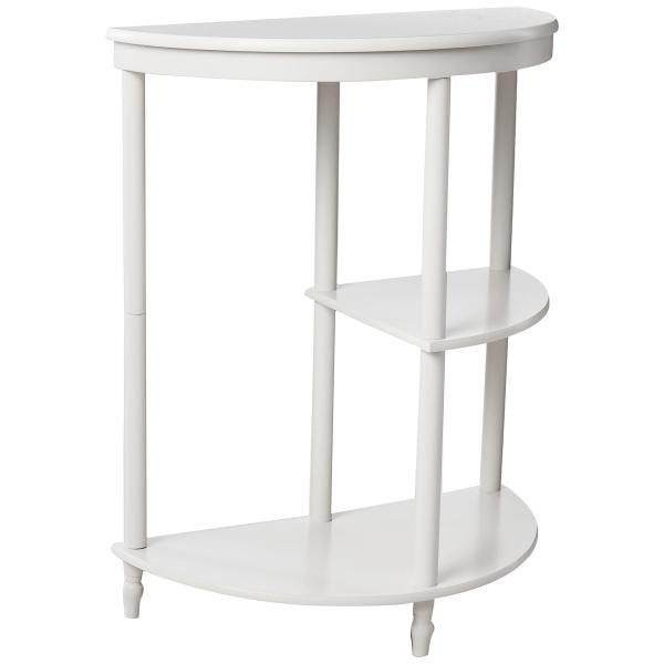 商品名: Frenchiホーム家具備品ハーフムーンコンソールテーブル、ホワイトby FrenchiホームFurnishing Frenchi Home Furnishing Half Moon Console Table, Whiteブラン...