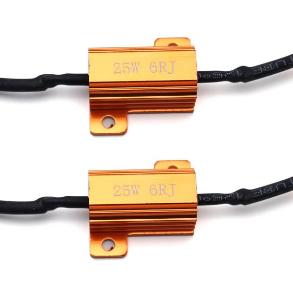 商品名: iJDMTOY (2) 50W 6オーム 負荷抵抗器 1156 1157 3156 3157 7440 7443 LED ウィンカーライト電球 ハイパーラピッドフラッシュ問題解決 iJDMTOY 25W 6-Ohm Load Re...