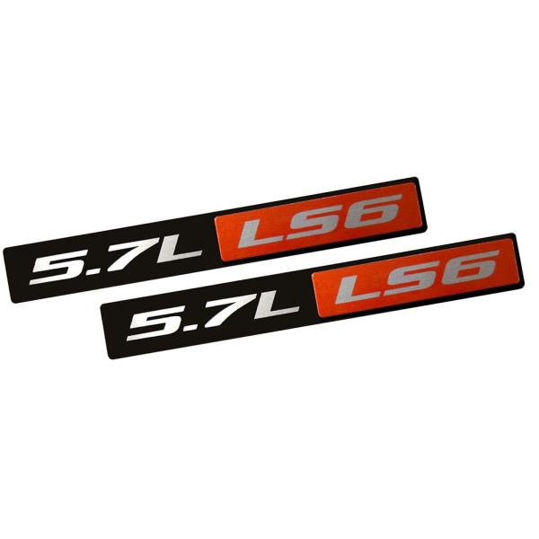 商品名: 2 x (Pair / Set) 5.7L Liter LS6 Real Aluminum Engine Hood Emblem Badge Nameplate for GM General Motors Cadillac CTS...