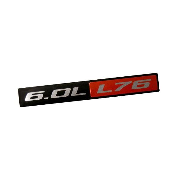 商品名: Red Black 6.0L Liter L76 V8 Real Aluminum Engine Hood Emblem Badge Nameplate for Pontiac G8 GT Holden VE Commodore ...