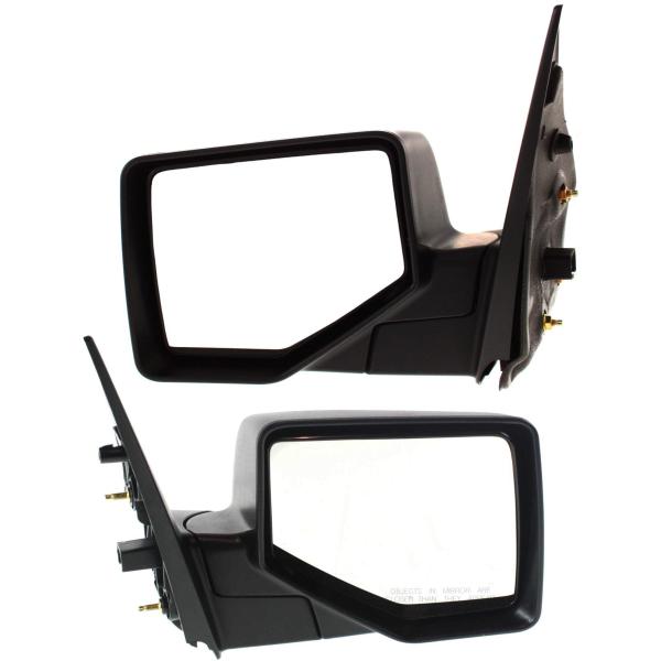 商品名: マニュアルミラー フォードエクスプローラー/エクスプローラー スポーツトラック 06-10 右および左サイド 手動折りたたみ 非加熱テクスチャ ブラック Kool Vue Set of 2 Mirror Compatible wi...