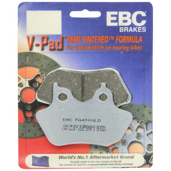 商品名: BRAKE PAD LTD FA400VLD EBC Brakes FA400VLD VLD Chrome Semi-sintered Touring Bike Disc Brake Pad, Blackブランド: EBC高さ: ...