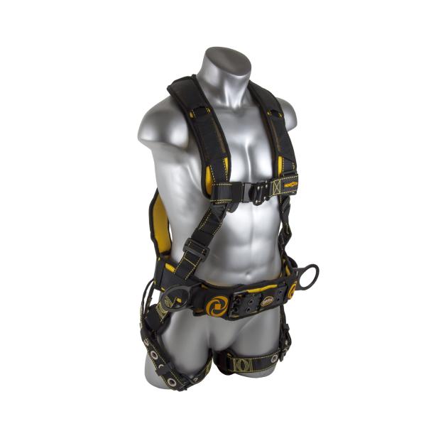 商品名:  Guardian Fall Protection 21030 Cyclone Construction Harness with QC Chest/TB Leg/TB Waist Belt/Side D-Rings, Black...