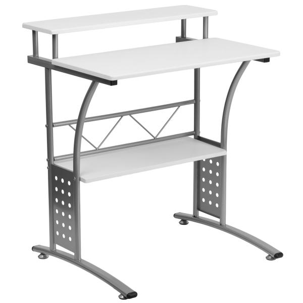 商品名: Flash Furniture NAN-Clifton-WH-GG クリフトン コンピューターデスク ホワイト Flash Furniture Clifton White Computer Desk 28 Inchブランド: Fl...