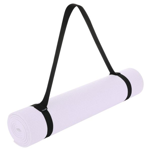 商品名: (Black) - Cosmos Soft &amp; Durable Cotton Yoga Pilates Mat and Simple Looped Sling /Harness/Carrying Strap for Pil...