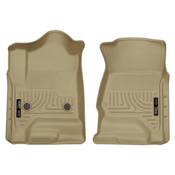 商品名: ハスキーLiners 18233 2014 siLV / SIEフロントTan Husky Liners Weatherbeater Floor Mats | Fits Various 2014-2020 Chevrolet Si...