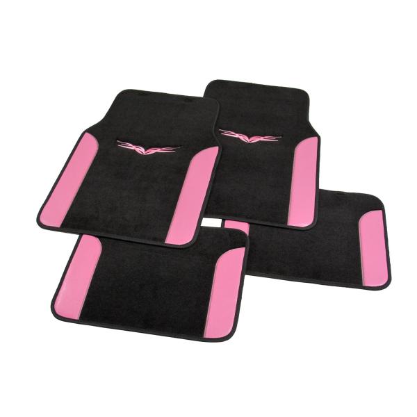 商品名:  BDK A Set of 4 Universal Fit Plush Carpet with Vinyl Trim Floor Mats For Cars/Trucks - Tribal (Pink)ブランド: BDK高さ: 2...