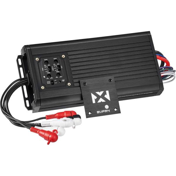 商品名NVX MVPA.4 600W Total RMS 4-Channel Bridgeable Marine-V Series Micro Class D Compact Marine/Powersports/Motorcycle Am...