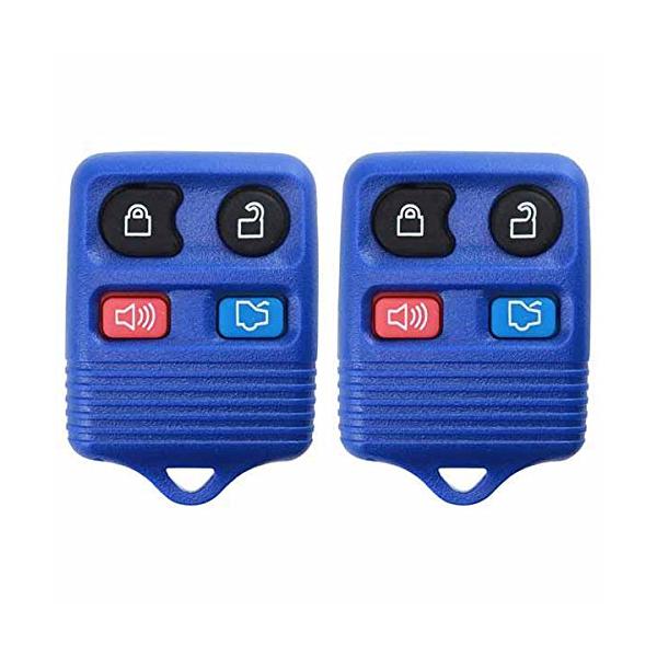 商品名: 2 KeylessOption Replacement Keyless Entry Remote Control Key Fob Clicker Transmitter - Black 2 KeylessOption Blue R...