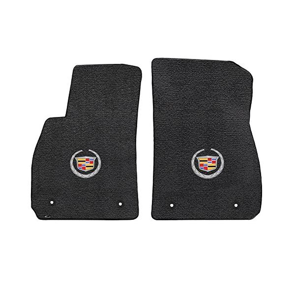 商品名: 2013-2016 Cadillac XTS 2pc Black Velourtex Floor Mats - Crest &amp; Wreath Logo by Lloyd Mats Fits 2013-UP Cadillac...