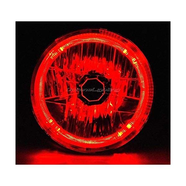 商品名:  Octane Lighting 7" H6024 / 6014 Halogen Red Led Halo Ring H4 Light Bulb Angel Eye Headlightブランド: Octane Lighting高さ...