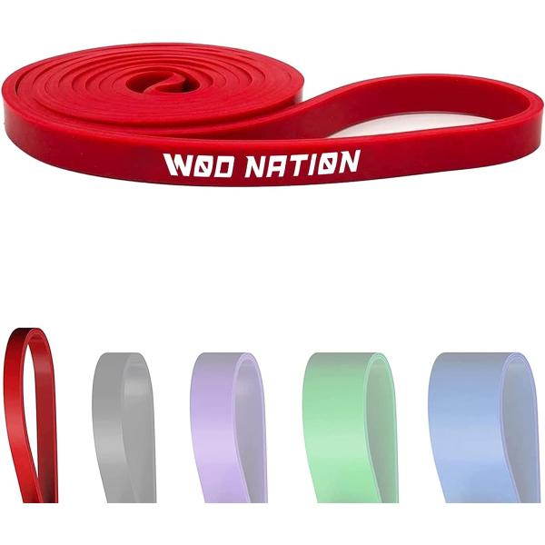商品名WOD Nation Resistance Bands Exercise Band Perfect for Assisted Pull Up, Muscle Ups, Chin Up Assist, Mobility Work and...