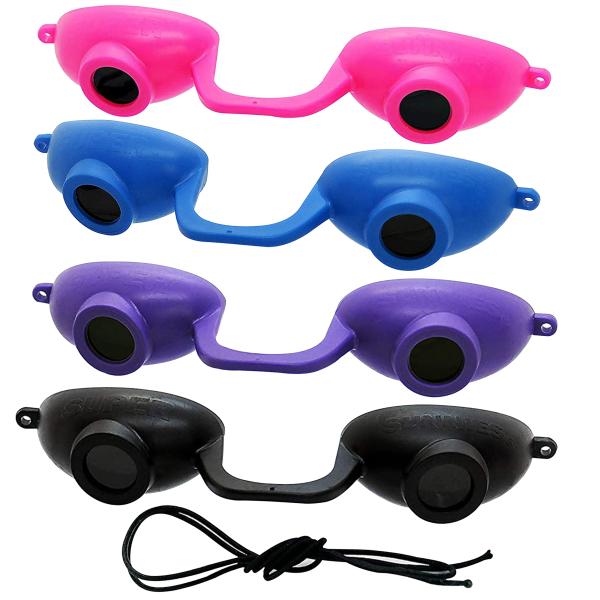 商品名:  Super Sunnies EVO FLEX UV Eye Protection FDA compliant Flexible Tanning Goggles Eyeshields, 4-Packブランド: Super Sunn...