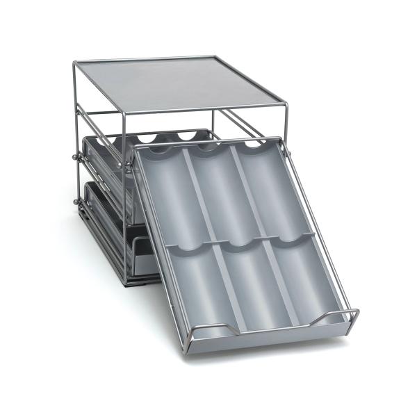 商品名: Lipper International 8720 Three- Tier Tilt Down Spice Drawer, Silver/Gray by Lipper International [並行輸入品] Lipper In...