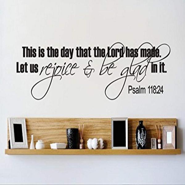商品名: Design with Vinyl 1 Zzz 545 Decor Item This is The Day That The Lord Has Made. Let Us Rejoice and be Glad in It. Ps...