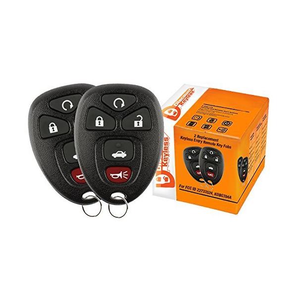 商品名: Discount キーレス交換用キーフォブ 車のキーレスエントリーリモコン Allure Lacrosse Chevy Cobalt Malibu G5 G6 Grand Prix 22733524用 Set of 2 G-5B-...