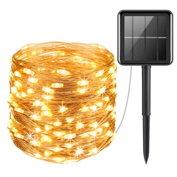 商品名:  AMIR Upgraded Solar String Lights Outdoor, 8 Modes Mini 39Feet 120 LED Copper Wire Lights, Solar Powered Fairy Lig...