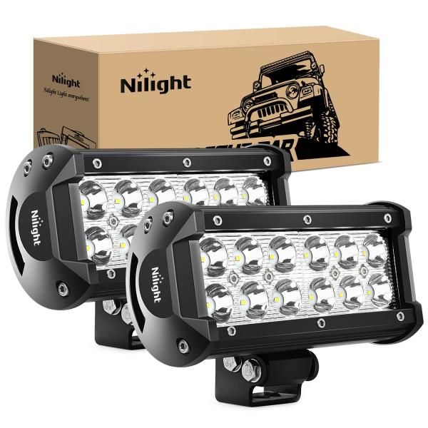 商品名: Nilight Led Light Bar 2PCS 36w 6.5Inch Spot Led Off Road Lights Super Bright Driving Fog Light Boat Lights Driving ...