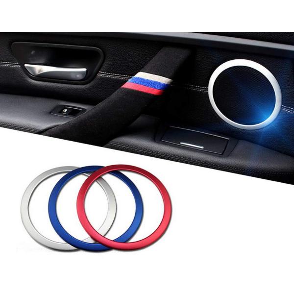 商品名: iJDMTOY アルミニウム スピーカー リング カバー トリム F30 F32 3 4 Series シルバー AA3021-Silver iJDMTOY Set of 4 Silver Speaker Decoration R...