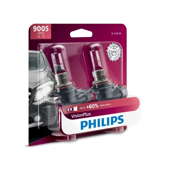 商品名: Philips 9005 ヘッドライト電球 2個パック 2 Pack 9005VPB2 Philips Automotive Lighting 9005 VisionPlus Upgraded Headlight with up ...