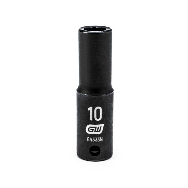 商品名: GearWrench 3?/ 8?"ドライブ10?mmディープインパクトソケット(1?Each) 84333?N GEARWRENCH 3/8" Drive Deep Impact Metric Socket 10mm, 6 Po...