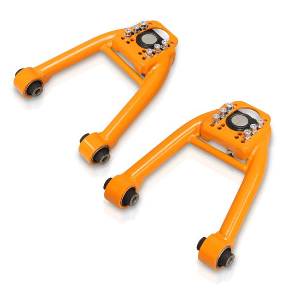 商品名:  AJP Distributors 2PC JDM Front Upper Adjustable Tubular Steel Control Arm Camber Kit Orange Compatible/Replacement...