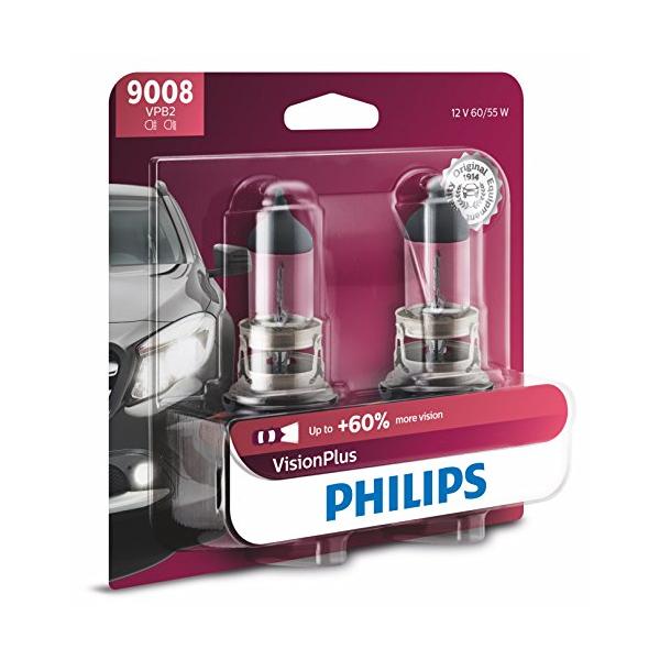 商品名:  Philips Automotive Lighting 9008 / H13 VisionPlus Upgrade Headlight Bulb with up to 60% More Vision, 2 Pack (9008V...