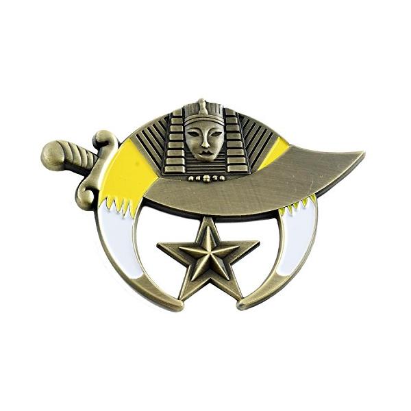 商品名: Shrinerアンティーク真鍮オートエンブレム Shriner Masonic Auto Emblem - [Brushed Brass][2'' Tall]ブランド: The Masonic Exchange商品サイズ: 2" ...