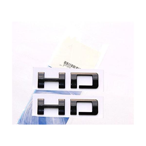 商品名: Yoaoo 〓 2pcs OEMブラックHD銘板文字Emblems合金バッジ光沢for Chevrolet GM 2500hd 3500hd Silverado Sierra Yoaoo 2X OEM Black Hd Namep...