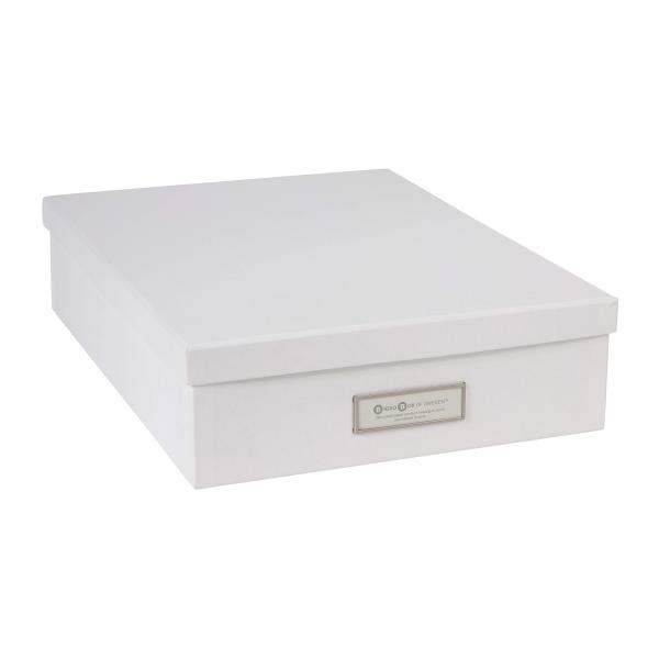 商品名: Bigsobox OSKAR A4サイズ書類ボックス(ホワイト) 9451/455 Bigso Oskar Fiberboard Label Frame Document Letter Box, 3.3 x 10.2 x 13.8...
