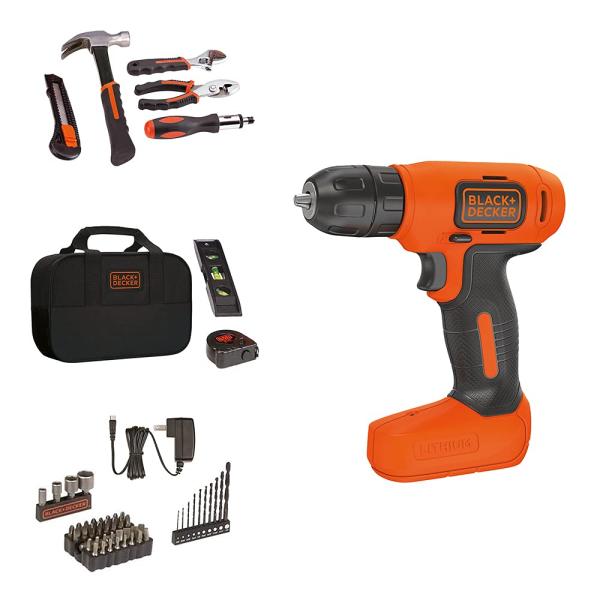 商品名: BD 8V Crdlss Li Ion Projct Kit BLACK+DECKER 8V Drill &amp; Home Tool Kit, 57 Piece (BDCD8PK)ブランド: ブラックアンドデッカー(Black...