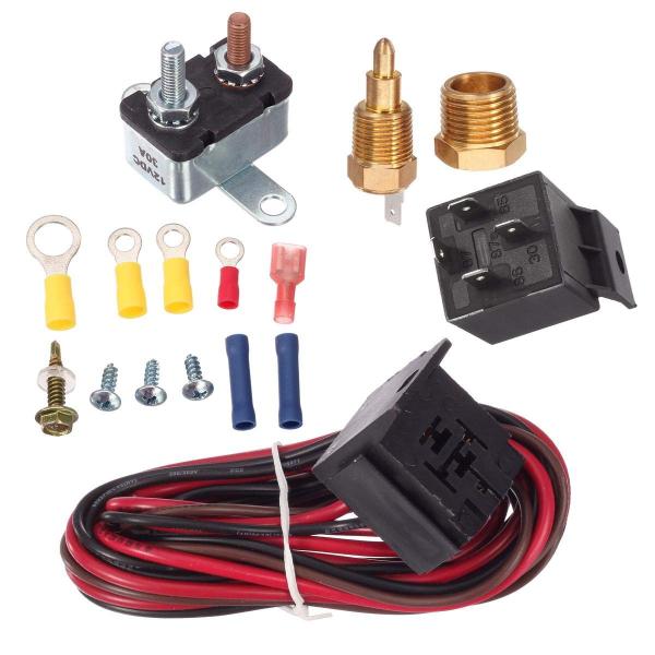 商品名: PartsSquare 175-185 Degree Electric Cooling Fan Thermostat Kit Temp Sensor Temperature Switch 40 50 60 amp RELAY KI...
