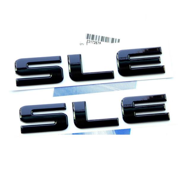 商品名: Yoaoo 〓 2pcs OEMブラックSLEレター銘板エンブレムバッジ2008???2015?ChevroletシボレークルーズSilverado Sierra Yoaoo 2X OEM Black SLE Letter Nam...