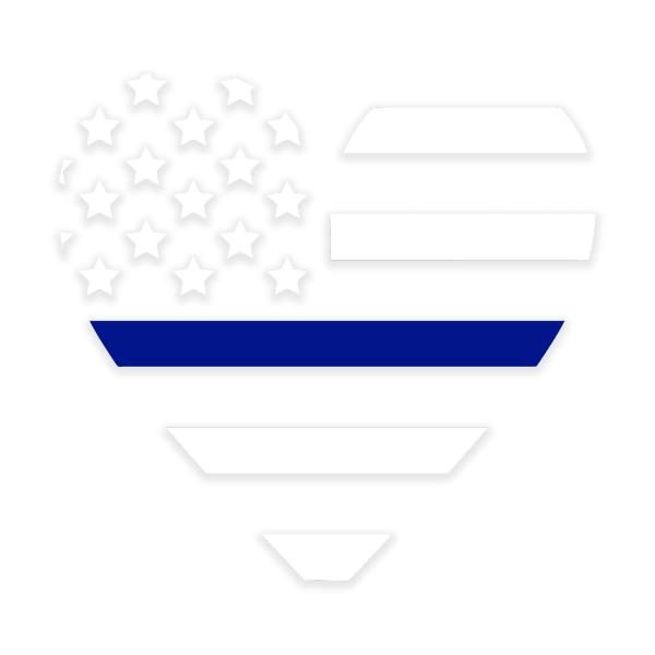 商品名: Thin Blue Line Heart Vinyl Decal for Home or Car - Looks Great on Motorcycles, Laptops, Windows Also! High Quality ...