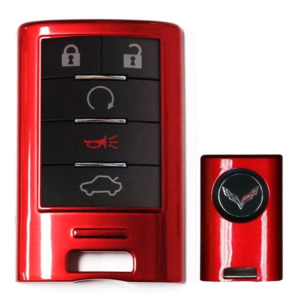 商品名: iJDMTOYキーシェルfor cadillaic レッド AA3081-Red iJDMTOY (1) Exact Fit Gloss Metallic Red Smart Remote Key Fob Shell Compat...