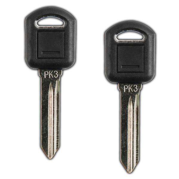商品名: KeylessOption Replacement Uncut Ignition Car Chip Key Transponder For GM Chevy Pontiac PK3, B97-PT (Pack of 2) 2x K...