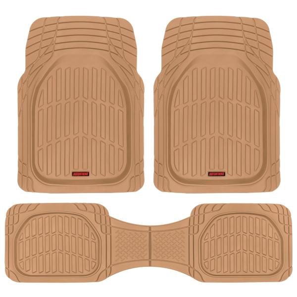 商品名: Motor Trend FlexTough 輪郭ライナー???深皿 丈夫 ゴムフロアマット 車・SUV・トラック・バン用???ブラック。 MT-923-BG Motor Trend FlexTough Floor Mats for...